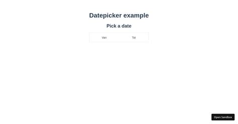 Styling The Vue Hotel Datepicker Forked Codesandbox