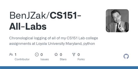 github benjzak cs151 all labs chronological logging of all of my