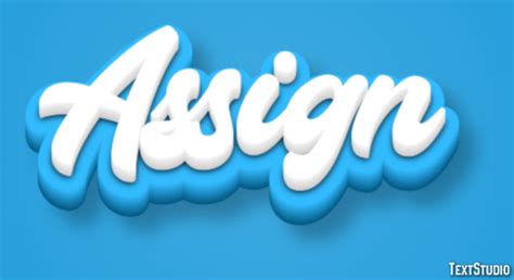 Assign Text Effect And Logo Design Word