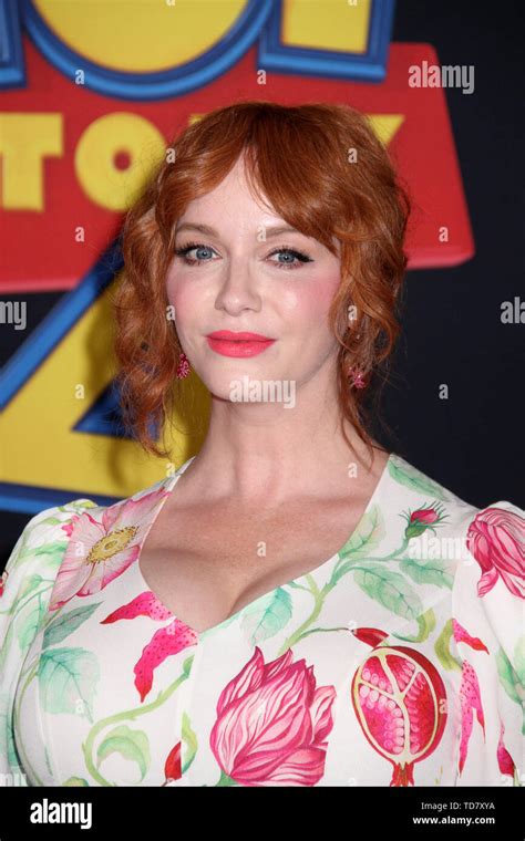 Christina Hendricks Toy Story Premiere Held At The El