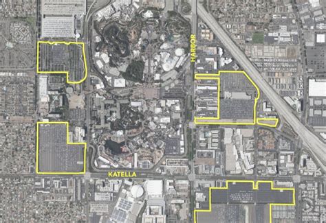 2025 Downtown Disney Map At Disneyland Printable Pdf