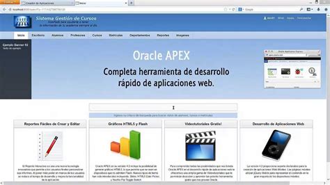 Video Curso Online Aprende A Crear Una Aplicación Web Con Oracle Apex Youtube