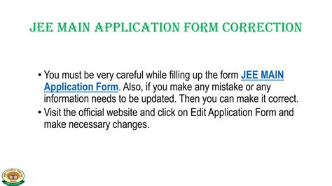 PPT JEE MAIN Application Form PowerPoint Presentation Free Download ID 8006934