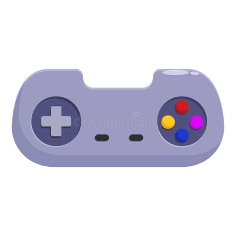Retro Game Controller Offering Engaging Gameplay Experience Stock Illustration Illustration Of