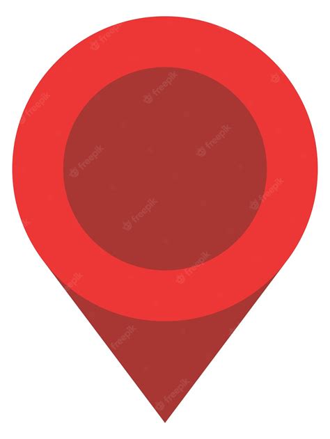 premium vector red map pin location pointer geo sign