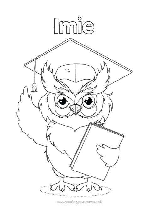 Kolorowanka Sowa Profesor