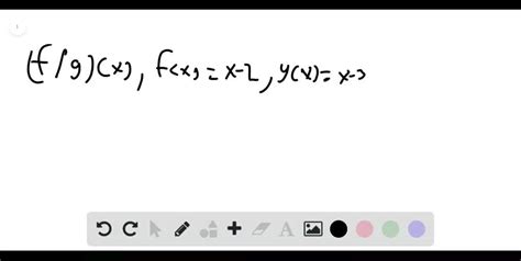 solved true or false the domain of the quotient function f g x