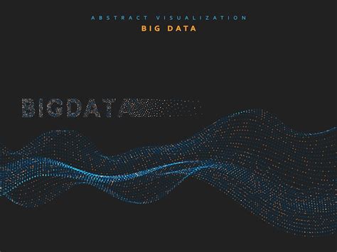 Premium Vector Big Data Background Information Streams System Vector Illustration