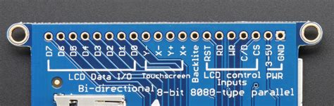 Pinouts Resistive Touch Adafruit 35 320x480 Color Tft Touchscreen Breakout Adafruit