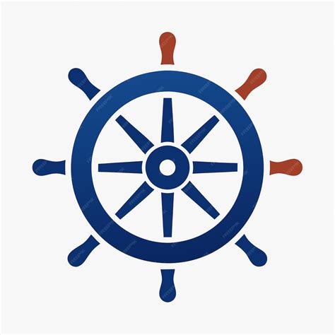 Ship Wheel Logo Design Concept Premium Ai Generated Vector