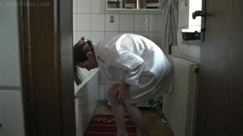Hd You Are Pushing Out A Log And Blocking The Toilet While Spying On
