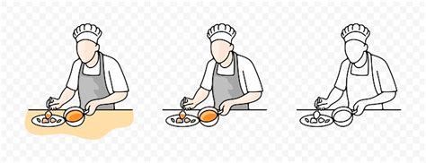 요리사 또는 요리사 요리 준비 그래픽 디자인 음식 식사 레스토랑 및 케이터링 벡터 디자인 및 일러스트 레이 션 건강한 식생활에 대한 스톡 벡터 아트 및 기타 이미지 Istock