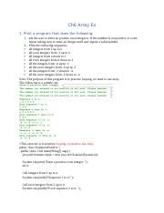 Practice Looping With Integer Sequences And Array Processing Course Hero