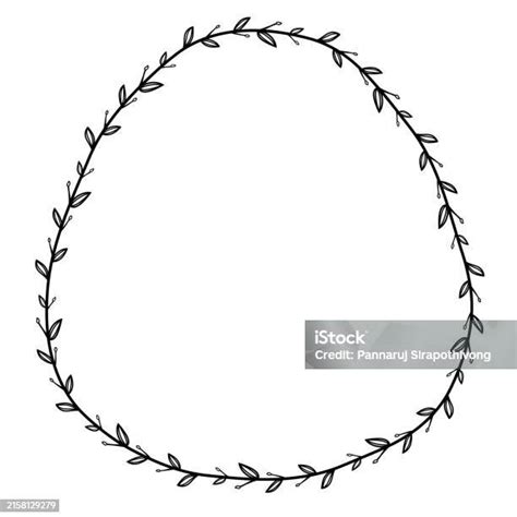 Lengkung Bentuk Segitiga Bingkai Daun Vektor Daun Perbatasan Bunga Bingkai Foto Cabang Laurel