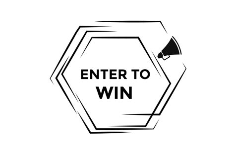 Enter To Win Button Web Banner Templates Vector Illustration Vector Art At Vecteezy