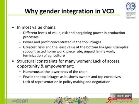 PPT Integrating Gender In Value Chain Development VCD PowerPoint Presentation ID