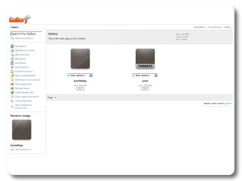 Gallery Display TurnKey GNU Linux