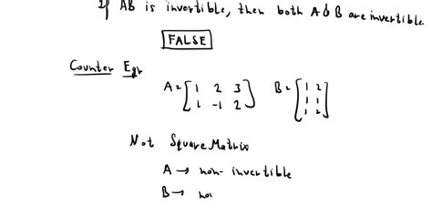 solved 1 consider the following statement if ab is an invertible