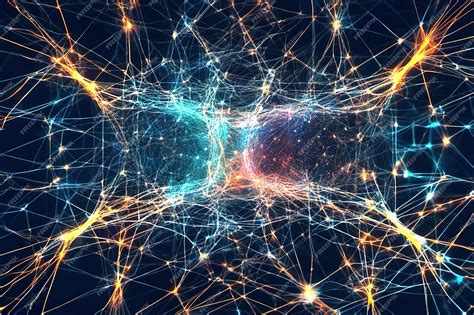 Neural Network Visualization Premium Ai Generated Image