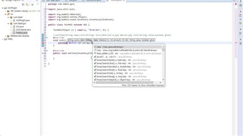 MineCraft Plugin Java 마인크래프트 GUI 플러그인 만들기 GUI 진짜 쉽게 만들기 YouTube