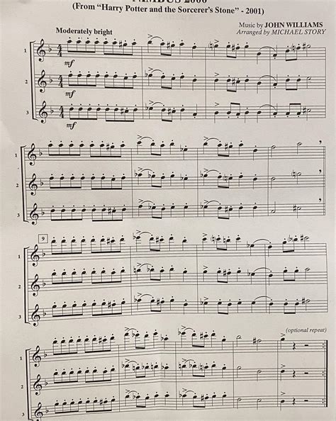 Flute Sheet Music Harry Potter