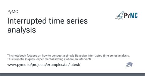 interrupted time series analysis — pymc example gallery
