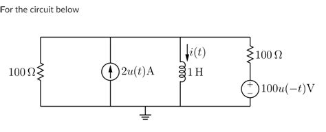 Solved For The Circuit Below Chegg Com