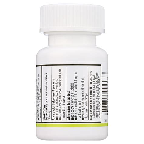 Equate Gentle Laxative Tablets For Adult Constipation 5 Mg 100 Count In Nepal At Npr 1609