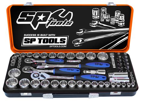 Sp Tools Socket Set 1 4 3 8 1 2 Drive 12 Point 59piece Metric Sae Sp20280