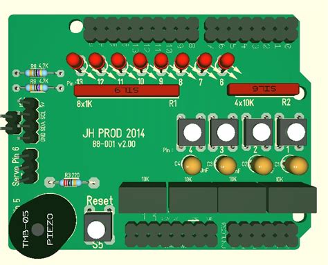 Arduino Shield Inputoutput Carte De Développement Version 2 Blog