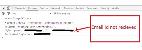 Javascript Facebook Login Api Not Sending Email Id Stack Overflow