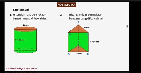 Solved Tolong Ini Butuh Selarang Matematika Latihan Soal Hitunglah Luas Permukaan Bangun Ruang