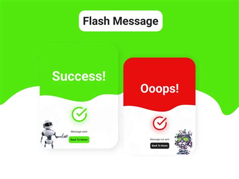 Flash Message Daily Ui Dailyui Ayanalif By Alif H On Dribbble