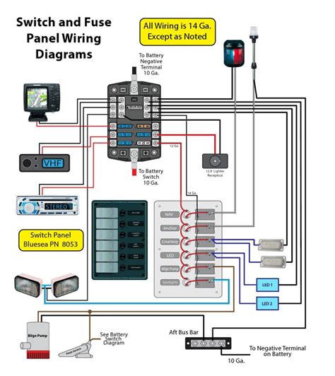 How To Wire A Switch Panel On A Boat Boat Switch Panel Wirin
