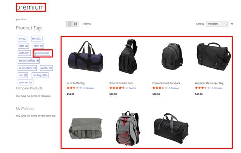 Magento 2 Product Tags
