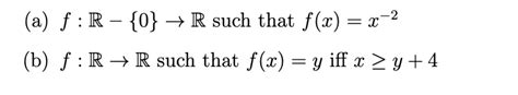 Solved State If These Are Functions Or Not And If It Is A