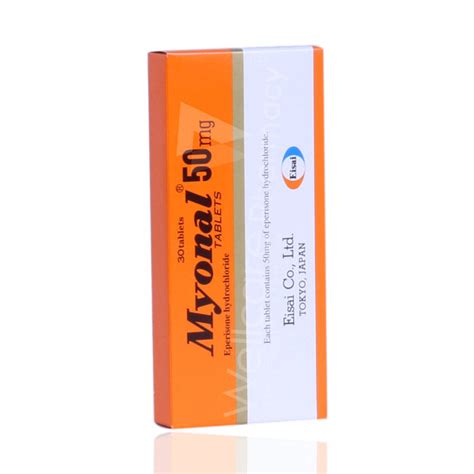 Myonal 50mg Tablets 30s Wellcare Pharmacy