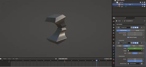 Blender Animation For Deform Modifier Blendernation