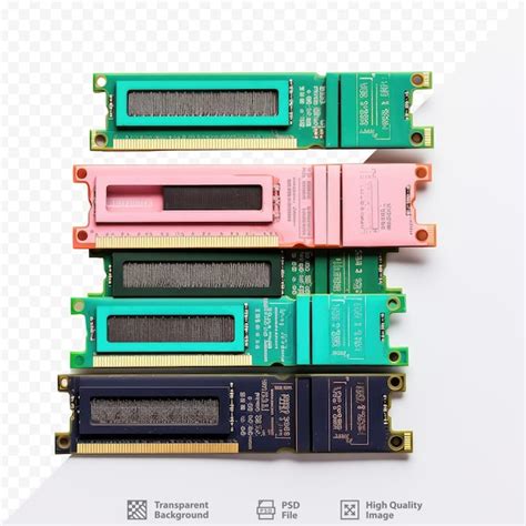 diferentes módulos de ram de diferentes tamanhos em uma superfície