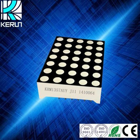 1 9mm diameter 5x7 dot matrix display white color for arrow sign from