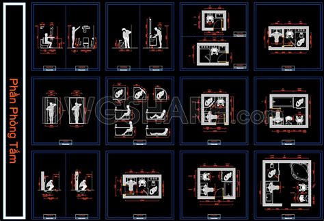 55 Download Cad Dynamic Blocks Library For Bathrooms