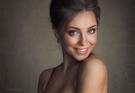 Nastya By Sean Archer Xemtvhay Portrait Simple Backgrounds