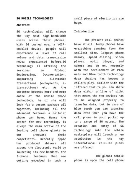 Docx 5g Mobile Technologies Dokumen Tips