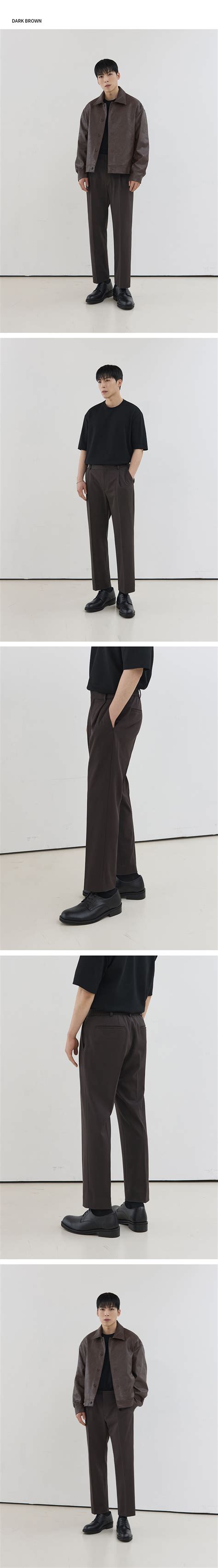 드로우핏x깡스타일리스트 원턱 밴딩 테이퍼드 슬랙스 Blue Grey 감도 깊은 취향 셀렉트샵 29cm