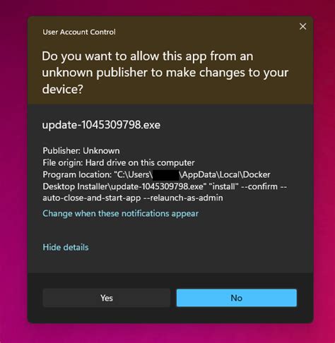 Cannot Update Docker Desktop To 4211 On Windows Because Of Uac Issue · Issue 13594 · Docker