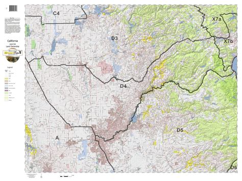 California Deer Hunting Zone D4 Map Map By Huntdata Llc Avenza Maps
