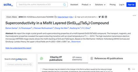 Superconductivity In A Misfit Layered Sns 115 Tas 2 Compound