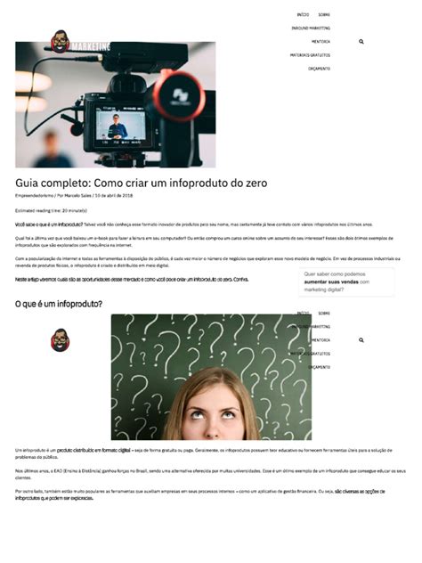 Infoproduto Como Criar Do Zero Pdf