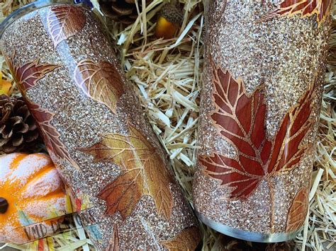 Fall Leaf Textile Design With Decal And Outlines Svg Dxf Png Etsy