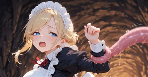 金髪 メイド長は逃げ出した。しかしまわりこまれてしまった しすものイラスト Pixiv